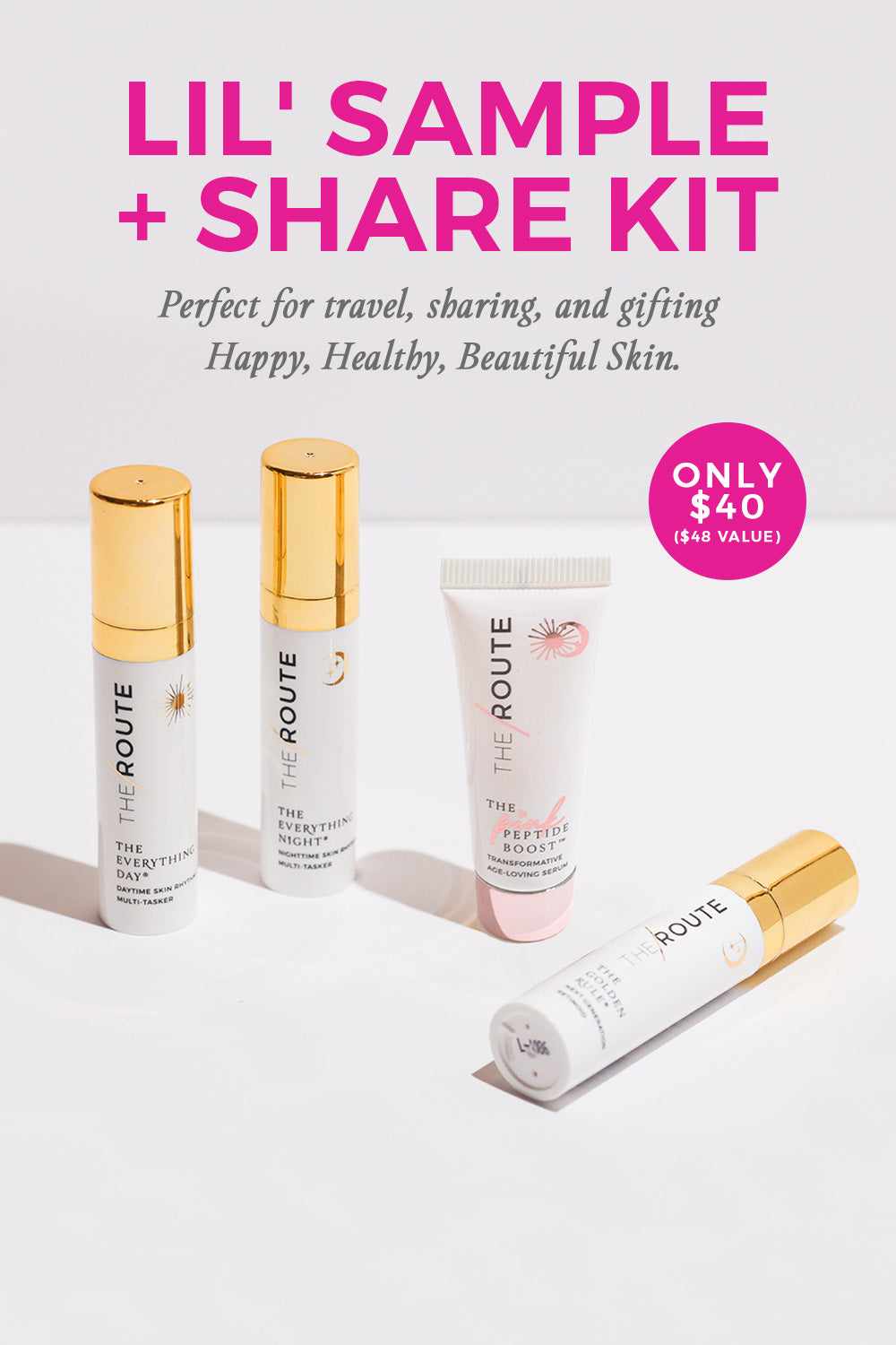 LIL' SAMPLE + SHARE KIT – THE ROUTE BEAUTY®