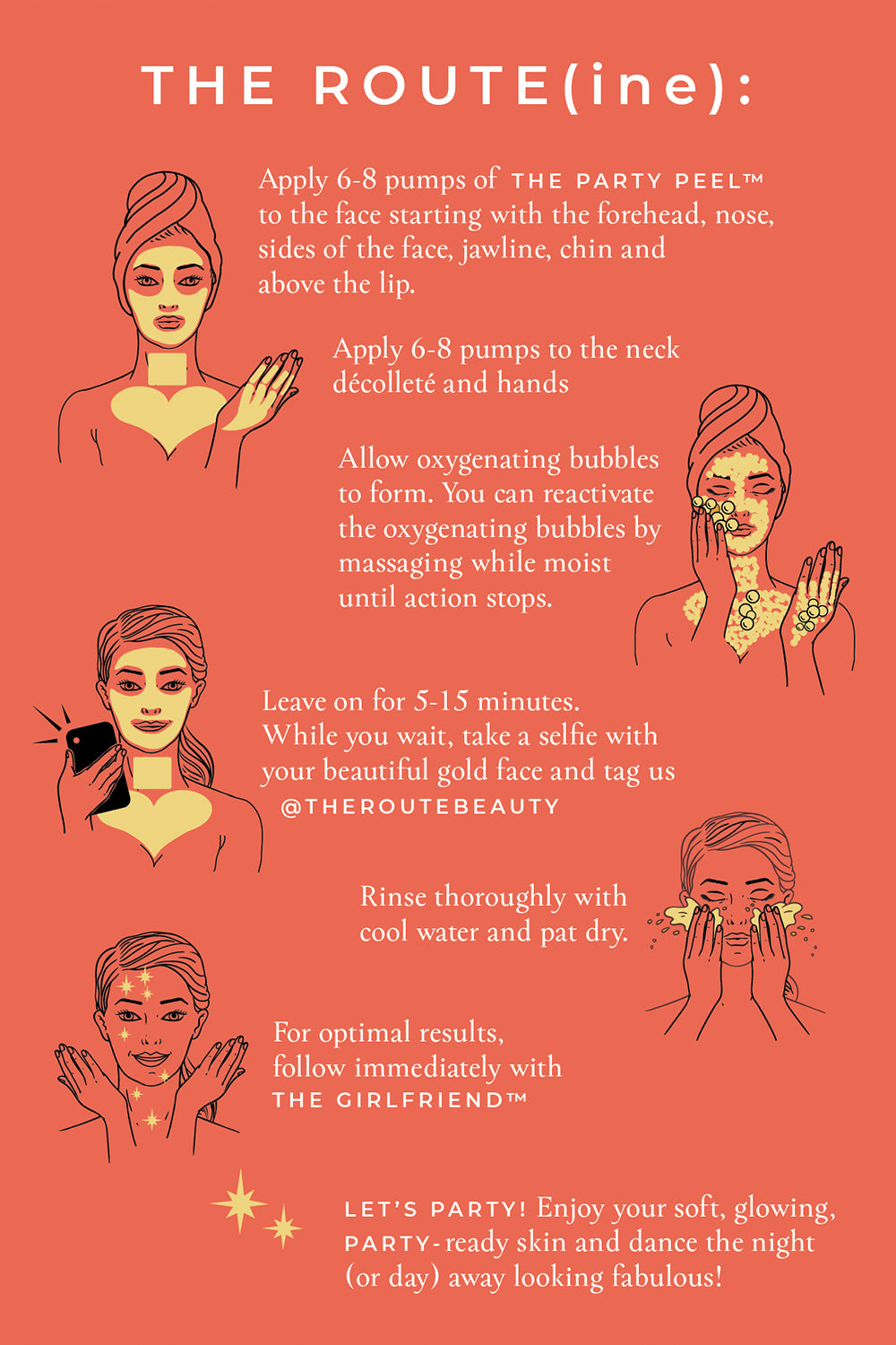 THE PARTY PEEL® - Golden Illuminizing Chemical Peel – THE ROUTE BEAUTY®